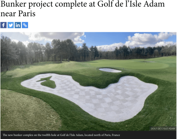 Nos jardiniers et le bunker du 12 à l'honneur dans le dernier Golf ...